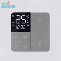 China Glomarket Smart Tuya Wifi Button Wall Switch Remote/Voice Alexa/Timer Control With Lcd Screen Temperature and Humidity for sale