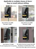 China Glomarket Smart Tuya Glass Door Lock Fingerprint Password Remote Unlock Virtual Password Anti-Peep Function 3D Face Lock for sale