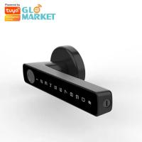 China Glomarket Tuya Ble Smart Lock Security Electronic Keyless Smart Door Handle Lock Indoor Room Lock for sale