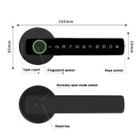 China Glomarket Tuya Ble Smart Lock Security Electronic Keyless Smart Door Handle Lock Indoor Room Lock for sale