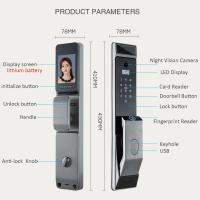 China Glomarket Tuya Wifi Face Recognition Smart Door Lock With Camera for sale