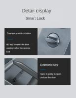 China Glomarket Tuya Wifi Face Recognition Smart Door Lock With Camera for sale