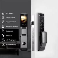China Glomarket Tuya Wifi Face Recognition Smart Door Lock With Camera for sale