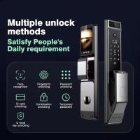 China Glomarket Tuya Wifi Face Recognition Smart Door Lock With Camera for sale