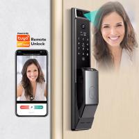 China Glomarket Tuya Wifi Face Recognition Smart Door Lock With Camera for sale