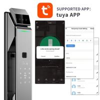 China Glomarket Tuya Security Fully Automatic Smart Lock 3d Face Recognition Lock for sale