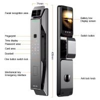 China Glomarket Tuya Security Fully Automatic Smart Lock 3d Face Recognition Lock for sale