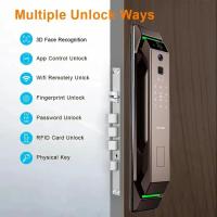 China Glomarket 3d Face Recognition Fingerprint Tuya Wifi Digital Smart Lock for sale
