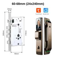 China Glomarket 3d Face Recognition Fingerprint Tuya Wifi Digital Smart Lock for sale