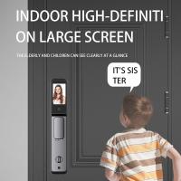 China Fully automatic digital electronic intelligent door lock with facial and fingerprint recognition for sale
