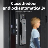 China Fully automatic digital electronic intelligent door lock with facial and fingerprint recognition for sale