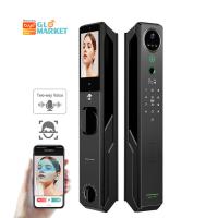 China Heavyweight intelligent facial recognition lock Tuya Smart visual intercom for sale