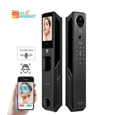 China Heavyweight intelligent facial recognition lock Tuya Smart visual intercom for sale