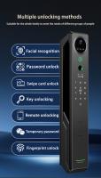 China Heavyweight intelligent facial recognition lock Tuya Smart visual intercom for sale