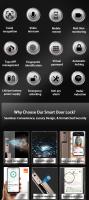 China Fashionable and affordable price facial recognition smart door lock for sale