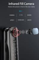 China High quality intelligent facial recognition door lock supports 6 unlocking methods for sale