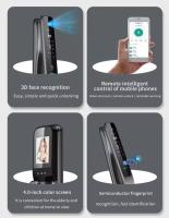 China Facial recognition intelligent lock fully automatic Tuya Smart secure home for sale