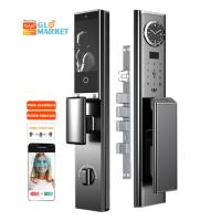 China Luxurious facial recognition lock with high-quality visual intercom and real-time monitoring for sale