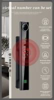China Glomarket Tuya Smart 3D Face Recognition Automatic Lock Cat Eye Biometric Fingerprint Digital Password Door Lock for sale
