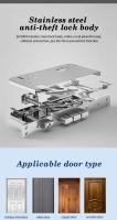 China Glomarket Tuya Smart 3D Face Recognition Automatic Lock Cat Eye Biometric Fingerprint Digital Password Door Lock for sale