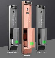 China Glomarket Tuya Digital Smart Lock Fully Automatic Biometric System Security Fingerprint 3d Face Recognition Password Door Lock for sale