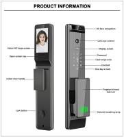 China Glomarket Tuya Digital Smart Lock Fully Automatic Biometric System Security Fingerprint 3d Face Recognition Password Door Lock for sale