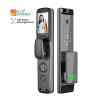 China Glomarket Tuya Digital Smart Lock Fully Automatic Biometric System Security Fingerprint 3d Face Recognition Password Door Lock for sale