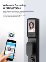 China Glomarket 3D Face WIFI Smart Fully Automatic Smart Lock Fingerprint APP Card Key Unlock Intelligent Door Lock With Camera for sale