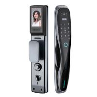 China Glomarket 3D Face WIFI Smart Fully Automatic Smart Lock Fingerprint APP Card Key Unlock Intelligent Door Lock With Camera for sale