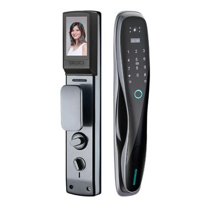 China Glomarket 3D Face WIFI Smart Fully Automatic Smart Lock Fingerprint APP Card Key Unlock Intelligent Door Lock With Camera for sale