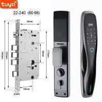 China Glomarket 3D Face WIFI Smart Fully Automatic Smart Lock Fingerprint APP Card Key Unlock Intelligent Door Lock With Camera for sale
