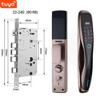 China Glomarket 3D Face WIFI Smart Fully Automatic Smart Lock Fingerprint APP Card Key Unlock Intelligent Door Lock With Camera for sale