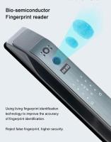 China Glomarket Tuya Smart 3D Face Fully Automatic Door Lock App Remote Unlock Fingerprint Smart Intelligent Door Lock For Smart Home for sale
