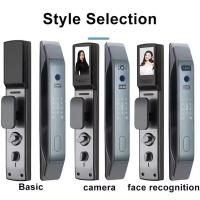 China Glomarket Tuya Smart 3D Face Fully Automatic Door Lock App Remote Unlock Fingerprint Smart Intelligent Door Lock For Smart Home for sale