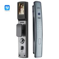 China Glomarket Smart Tuya Wifi Door Lock Automatic Alarm Fingerprint Smart APP Key Digital Password Security Automatic lock for sale