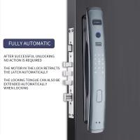 China Glomarket Smart Tuya Wifi Door Lock Automatic Alarm Fingerprint Smart APP Key Digital Password Security Automatic lock for sale