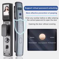 China Glomarket Smart Tuya Wifi Door Lock Automatic Alarm Fingerprint Smart APP Key Digital Password Security Automatic lock for sale