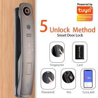 China Glomarket 3d Face Recognition Smart Door Lock With Camera Digital Fingerprint Fully Automatic Security Locks for sale