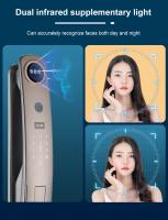 China Glomarket 3d Face Recognition Smart Door Lock With Camera Digital Fingerprint Fully Automatic Security Locks for sale