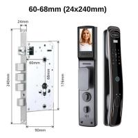 China Glomarket Fully Automatic Tuya Wifi Smart Door Lock Mobile Phone Control Fingerfrint Digital Password Smart Lock With Camera for sale