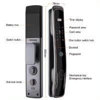 China Glomarket Fully Automatic Tuya Wifi Smart Door Lock Mobile Phone Control Fingerfrint Digital Password Smart Lock With Camera for sale