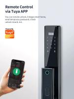 China Glomarket Wireless Biometric Fingerprint Security Fully Automatic Smart Lock Digital Password Card Key Lock With Camera for sale
