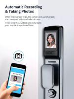 China Glomarket Wireless Biometric Fingerprint Security Fully Automatic Smart Lock Digital Password Card Key Lock With Camera for sale