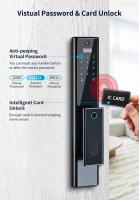 China Glomarket Wireless Biometric Fingerprint Security Fully Automatic Smart Lock Digital Password Card Key Lock With Camera for sale