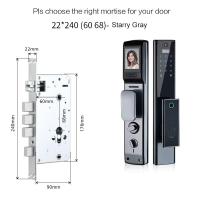 China Glomarket Wireless Biometric Fingerprint Security Fully Automatic Smart Lock Digital Password Card Key Lock With Camera for sale