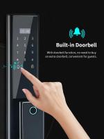 China Glomarket Wireless Biometric Fingerprint Security Fully Automatic Smart Lock Digital Password Card Key Lock With Camera for sale