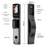 China Glomarket Tuya Face Recognition Smart Door Lock Security Digital Password Fingerprint Door Smart Locks for sale