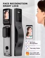 China Glomarket Tuya Face Recognition Smart Door Lock Security Digital Password Fingerprint Door Smart Locks for sale
