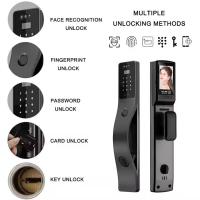 China Glomarket Tuya Face Recognition Smart Door Lock Security Digital Password Fingerprint Door Smart Locks for sale