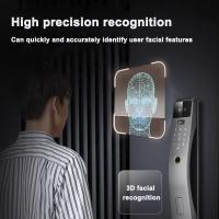 China Glomarket 3d Face Recognition Smart Door Lock Tuya Real Time Video Intercom Wifi Intelligent Door Lock With Palm Print for sale